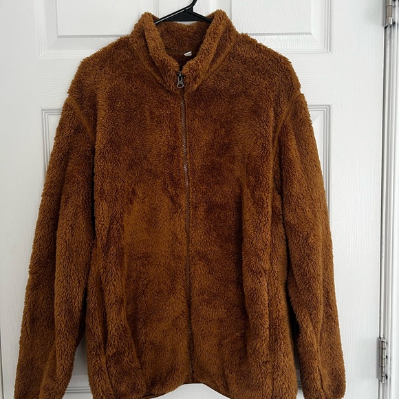 Uniqlo | Jackets & Coats | Uniqlo Tan Fleece Jacket | Poshmark